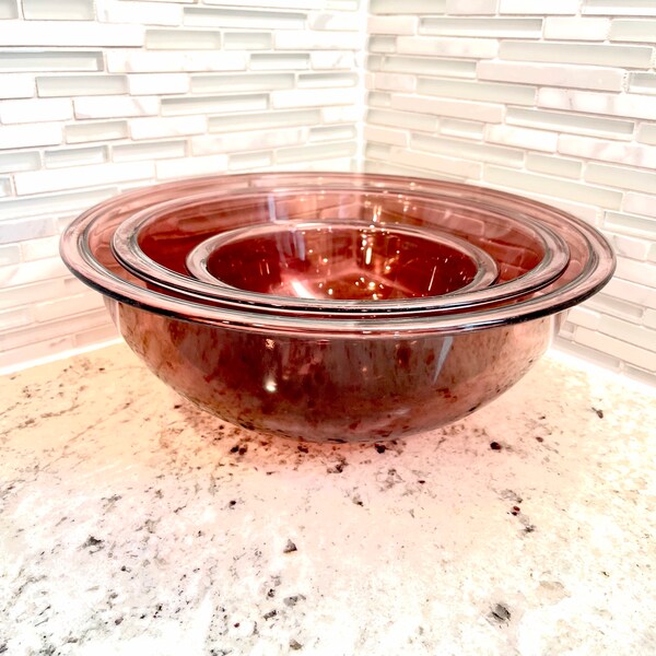 Purple Pyrex Mixing Bowls - Etsy