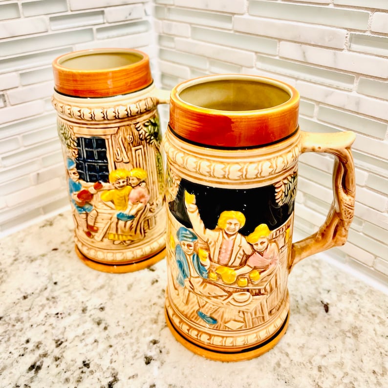 Terrific Vintage Beer Steins Made In Japan Pictures