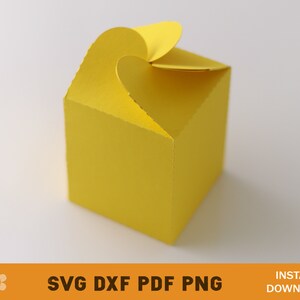 Twist Top Gift Box SVG, Gift Box SVG, Box SVG, Box Template, Wedding ...