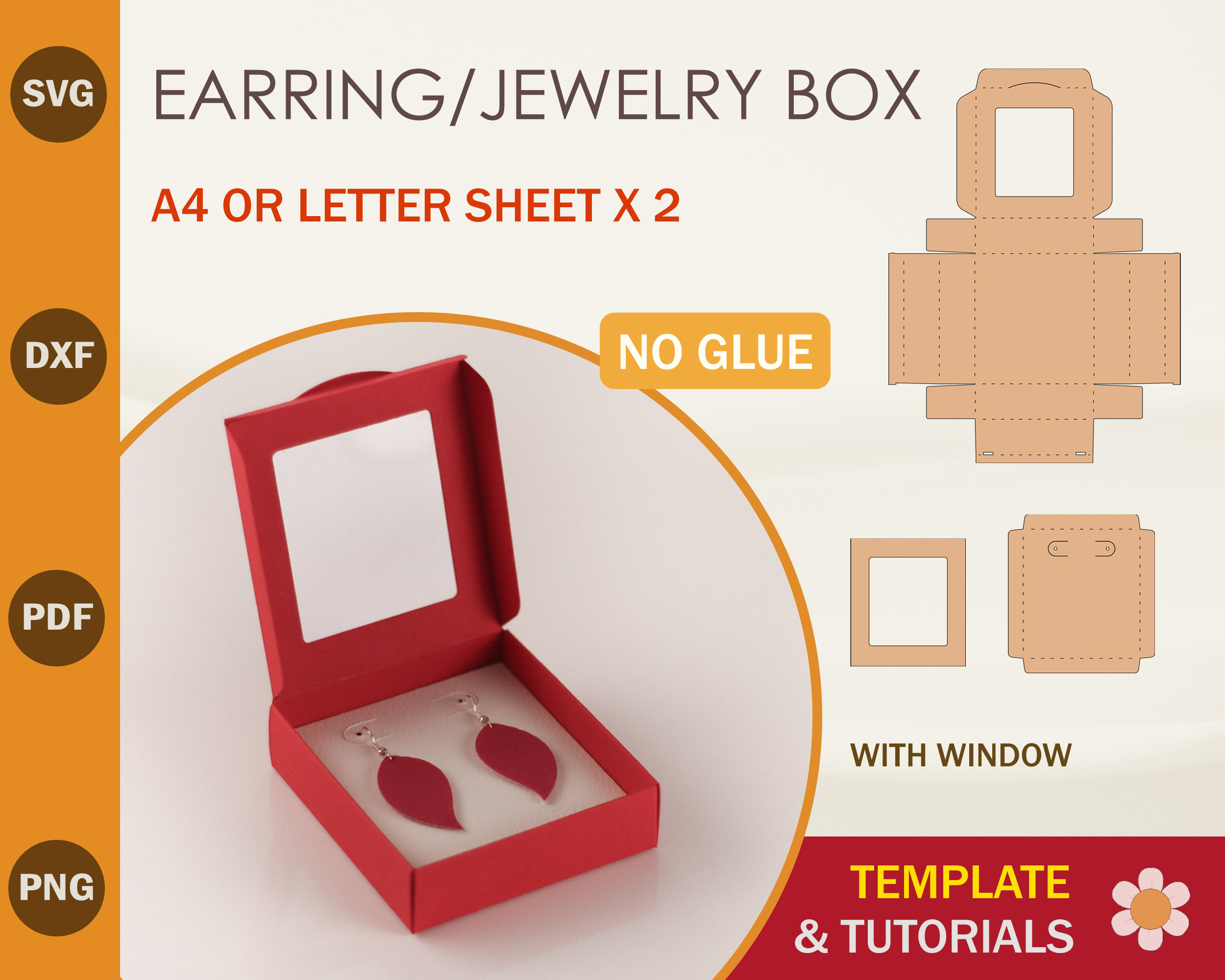 Jewelry Box Packaging Template
