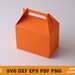 Mini Gable Box SVG, Mini Gable Box Template, Box Template, Box Template ...