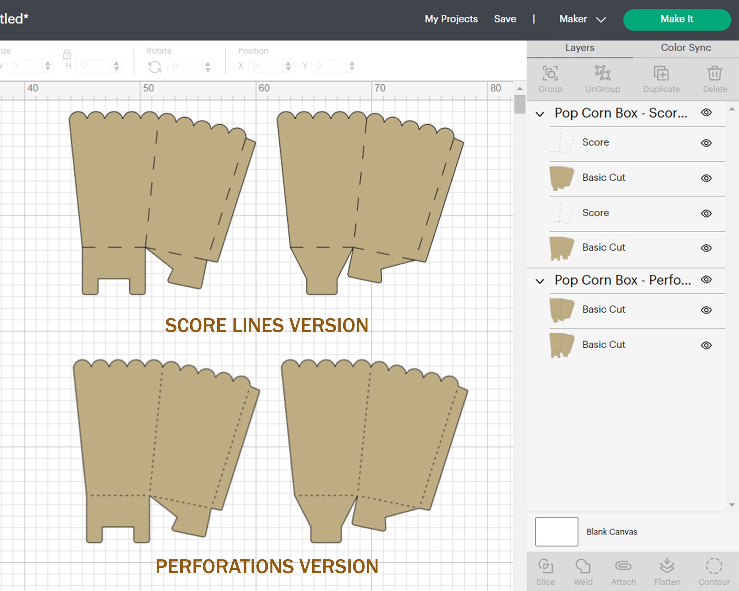Popcorn Box Template Bundle Popcorn Box SVG Mini Popcorn Box - Etsy