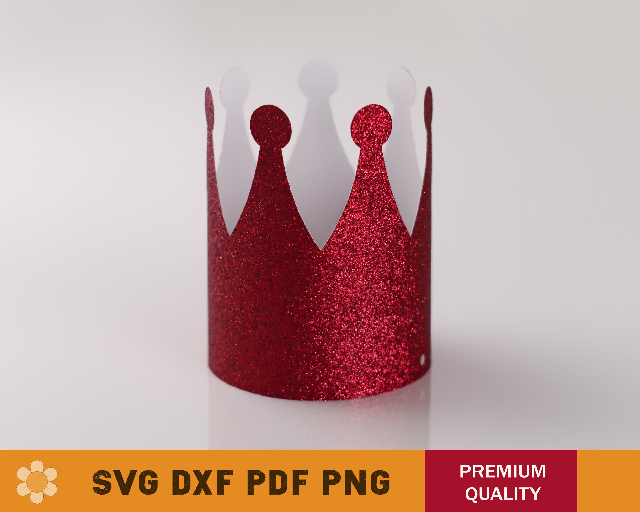 Mini Party Crown SVG Template: Cricut & Silhouette Cut Files - Etsy