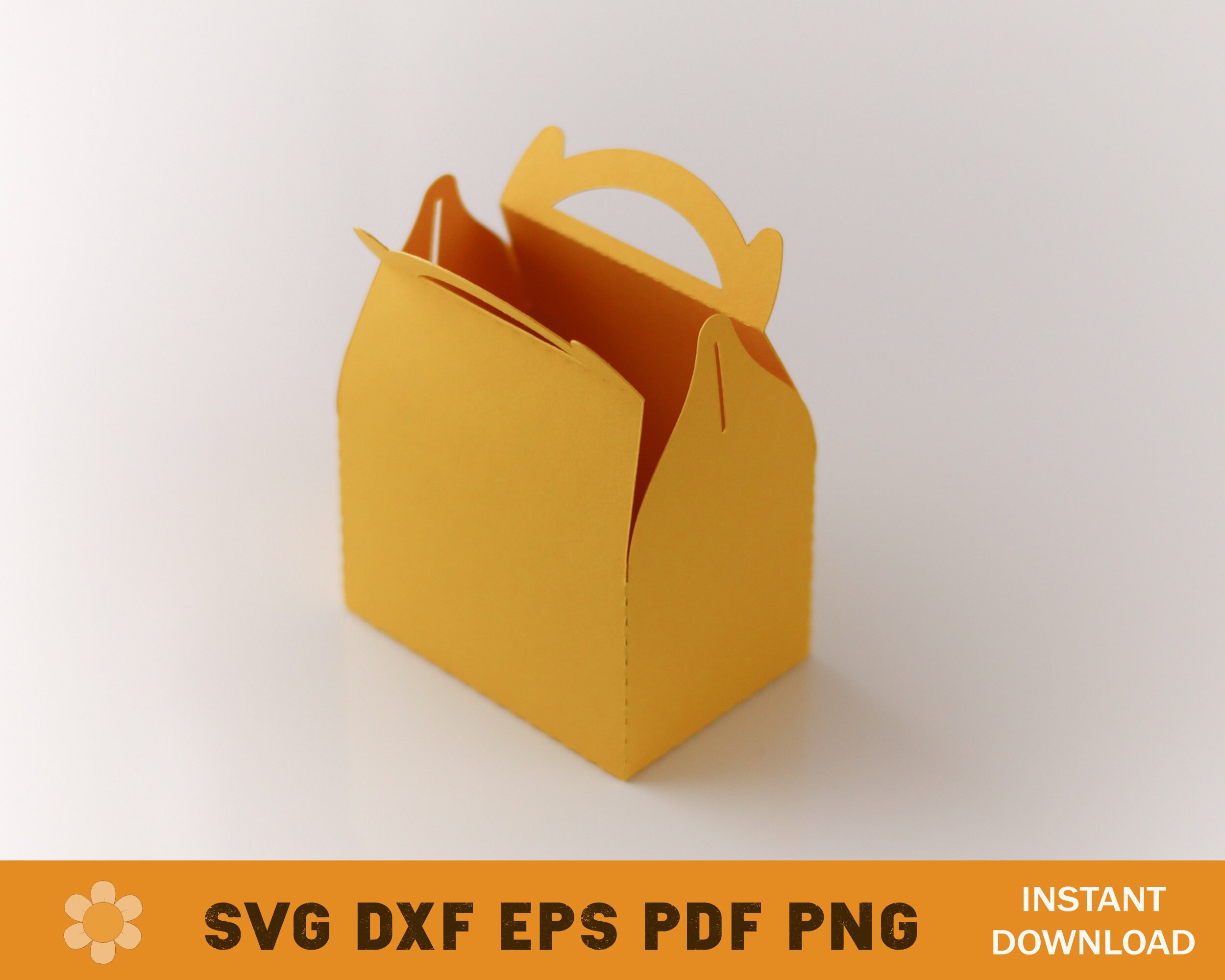 Mini Gable Box SVG Template Favor Box Template Rounded Gable | Etsy UK