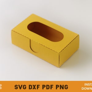 Business Card Box With Window SVG Template, Business Card Dispenser ...