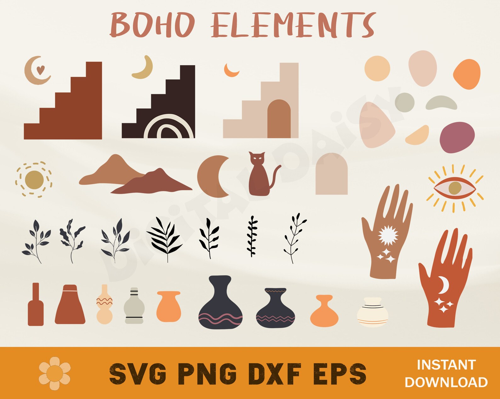 Boho SVG Bohemian SVG Boho SVG Bundle Minimalist Svg Boho - Etsy