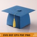 Graduation Cap Box SVG Template, Graduation Hat Template, Cricut Cut ...