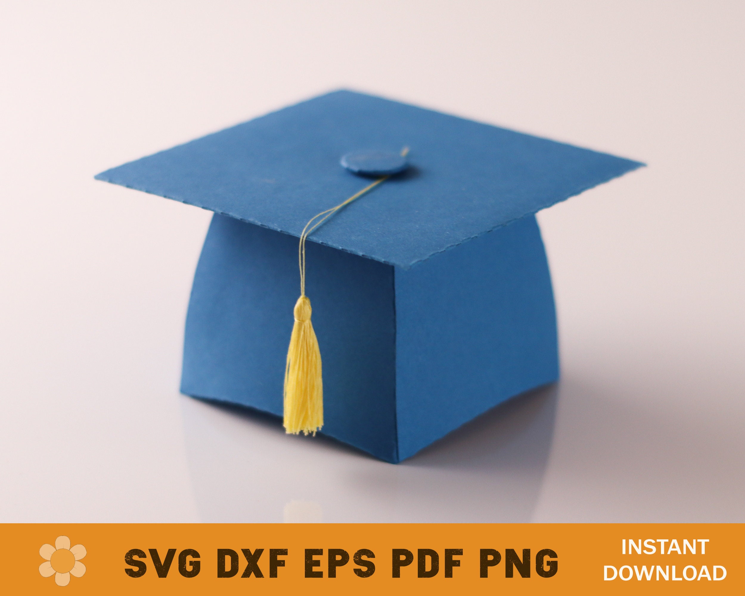 Graduation Cap Box SVG Template Graduation Hat Template - Etsy Australia