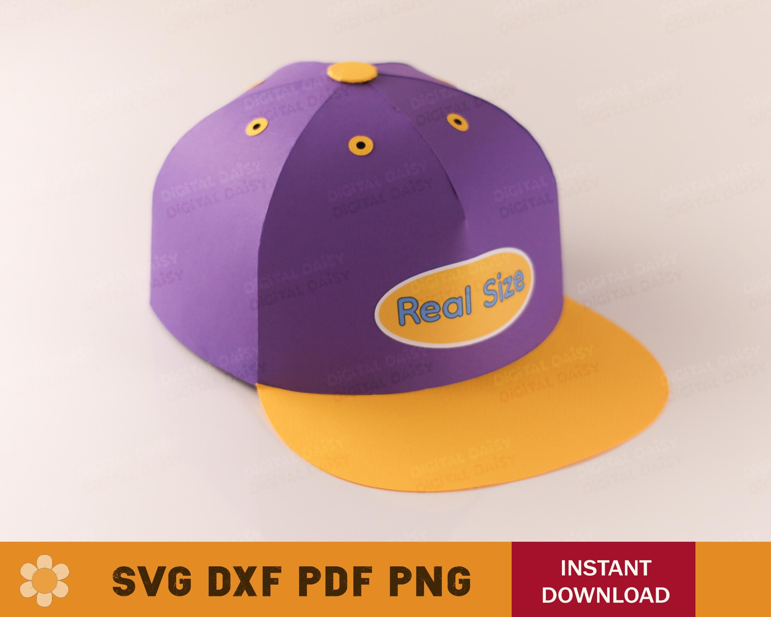 Baseball Cap SVG Template: Paper Hat, Cricut & Silhouette Cut Files - Etsy