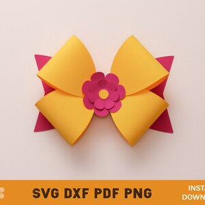 Paper Bow Svg Template, Bow SVG, Bow Template, Cricut Cut Files ...