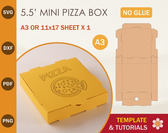 Mini Pizza Box 3.5 Inch. Party Favor Wedding Buffet Elf Pizza - Etsy