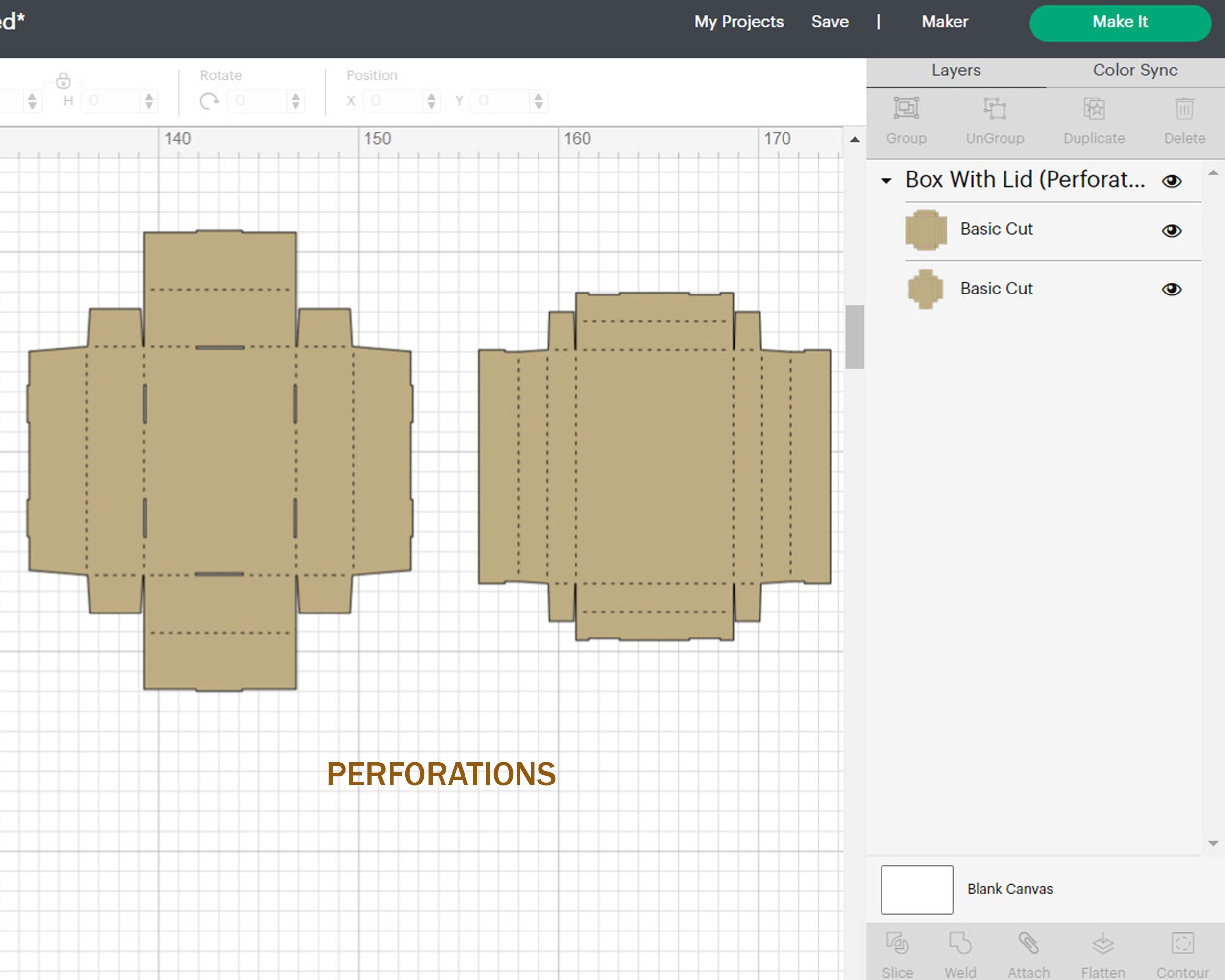 Box With Lid SVG Template Gift Box Template Box With Lid - Etsy