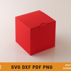 Cube Box SVG Template, Square Box Template, Gift Box, Cricut Cut Files ...