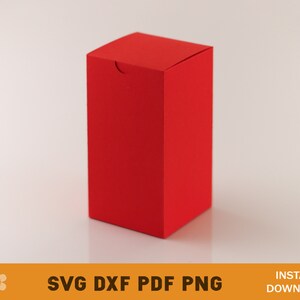 Tall Box SVG Template, Square Box SVG, Gift Box, Cricut Cut Files ...