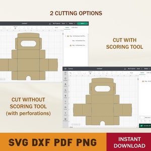 US Business Card Box SVG Template With Window, Business Card Holder ...