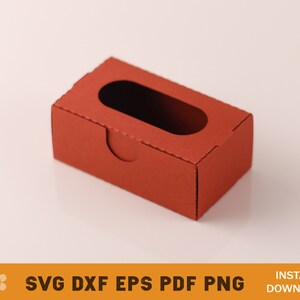 US Business Card Box SVG Template With Window Business Card - Etsy