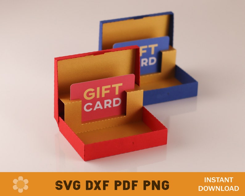 Pop-up Gift Card Box SVG Template (digital Download) - Etsy