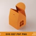House Box SVG Template, Cookie Box Template, Cricut Cut Files ...