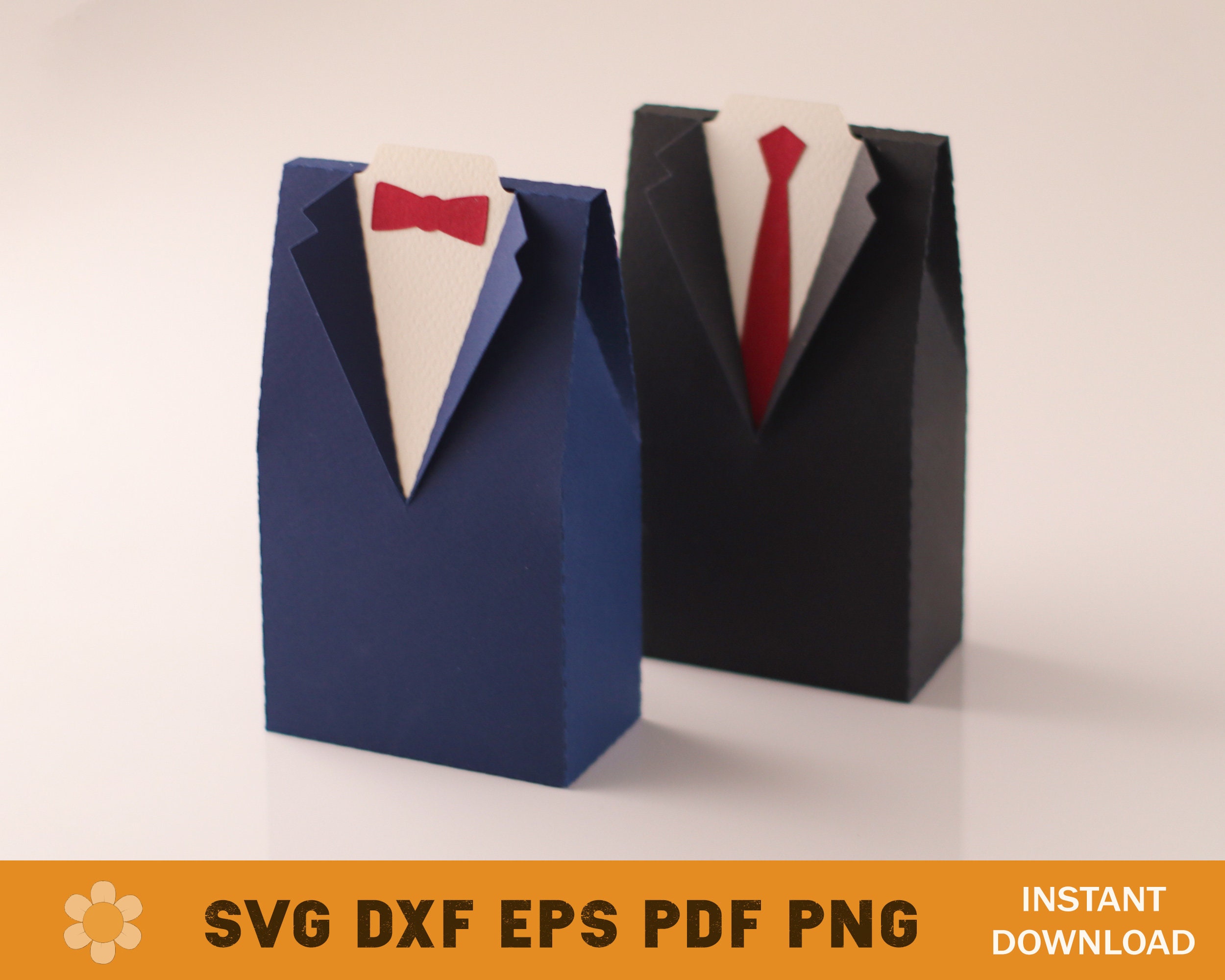 Tuxedo Box SVG Template: Wedding Favor, Suit Box (digital Download) - Etsy