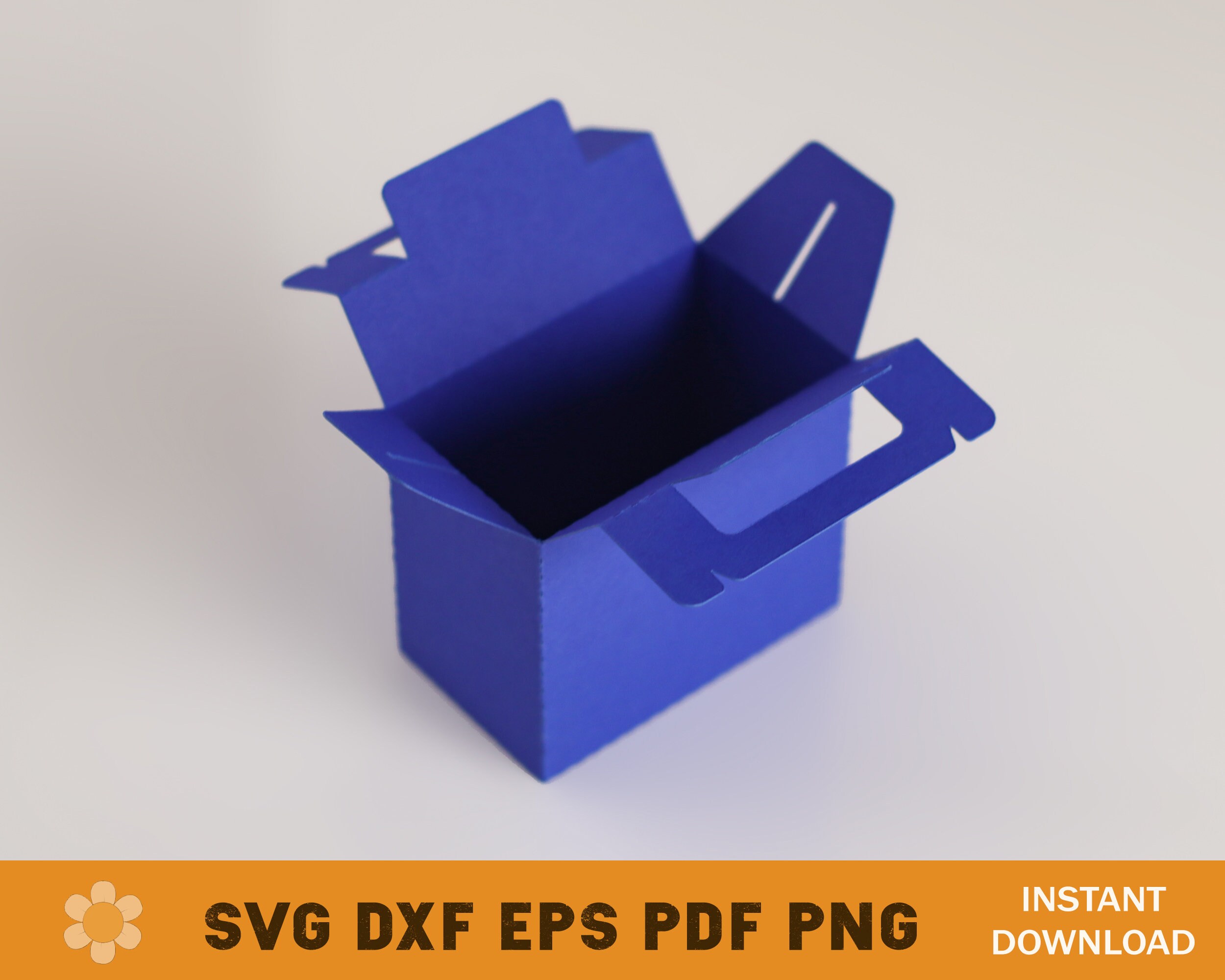 Mini Flat Top Gable Box Template, Gable Box SVG, Box With Handle ...