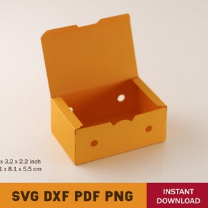 Nuggets Box SVG Template: No Glue, Cricut & Silhouette Cut Files ...