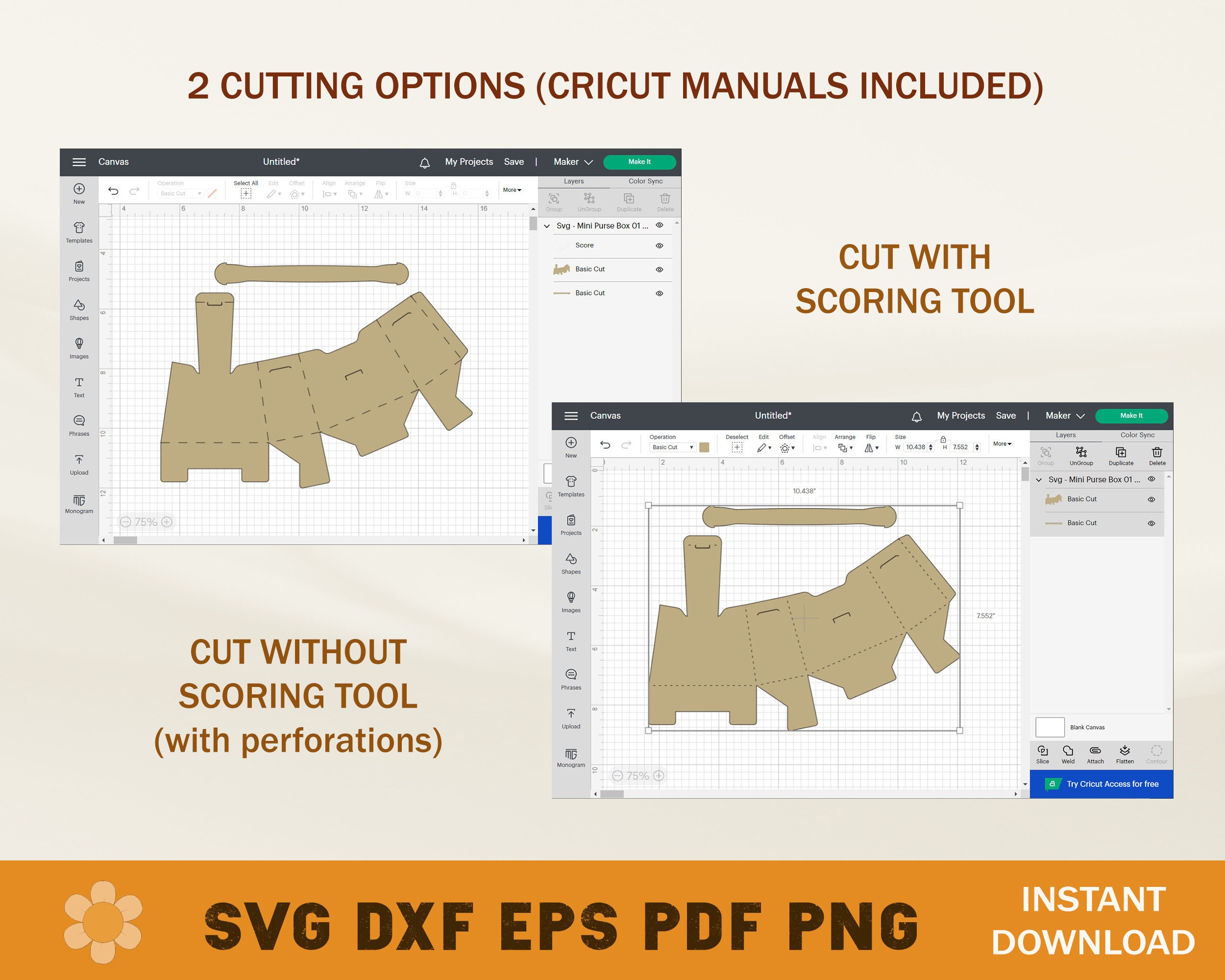 Mini Purse Box SVG Template Purse Template Favor Box SVG - Etsy