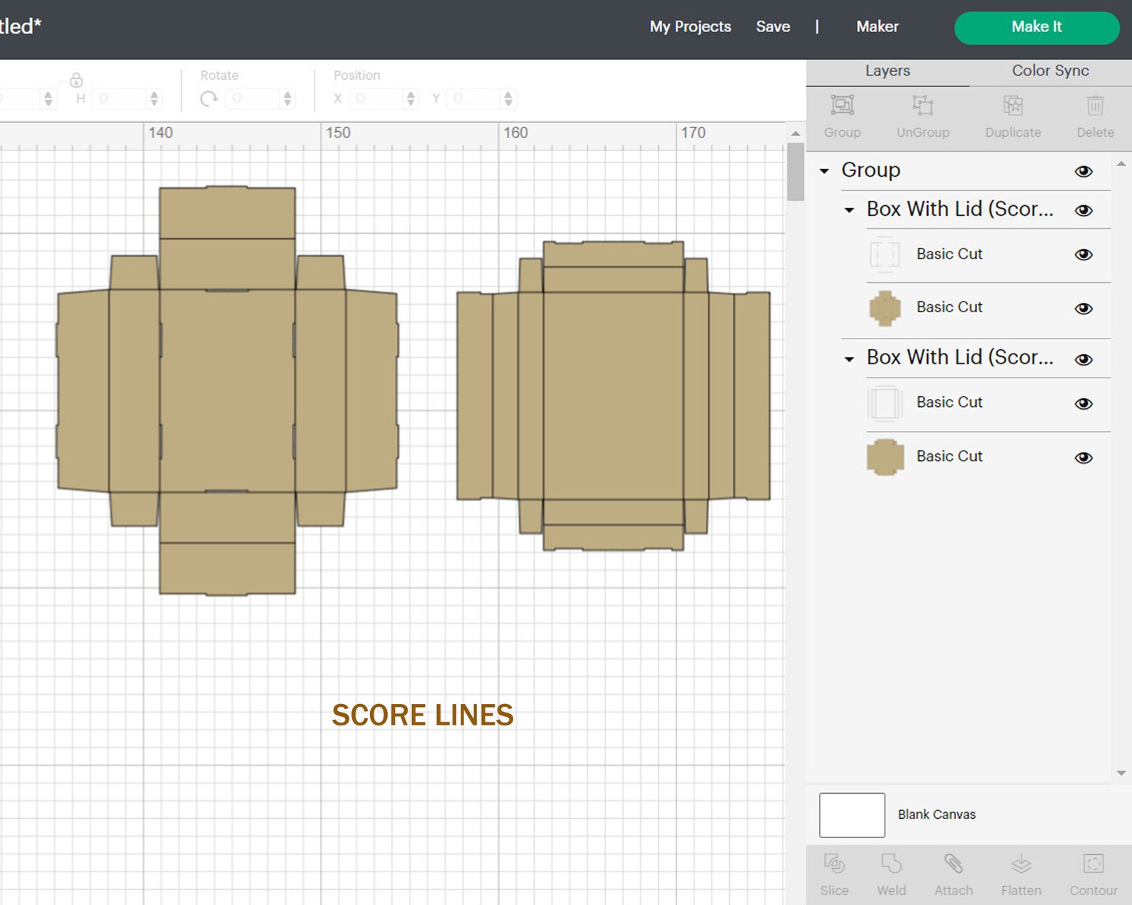 Box With Lid SVG Template Gift Box Template Box With Lid - Etsy