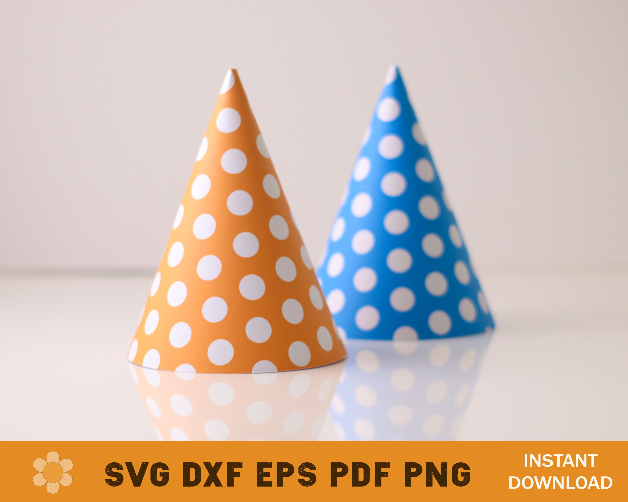 Party Hat Template Party Hat SVG Birthday Hat Template - Etsy
