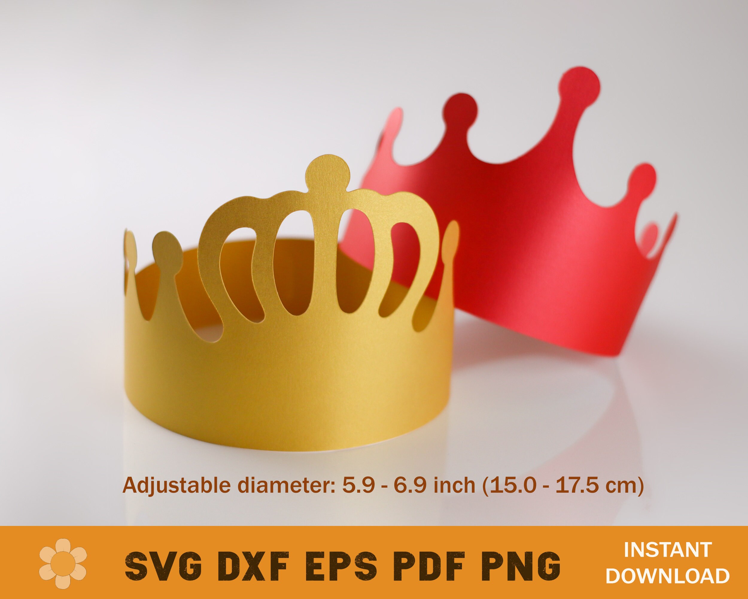 Party Crown SVG Template: Tiara, Party Hat Cut Files (digital Download ...