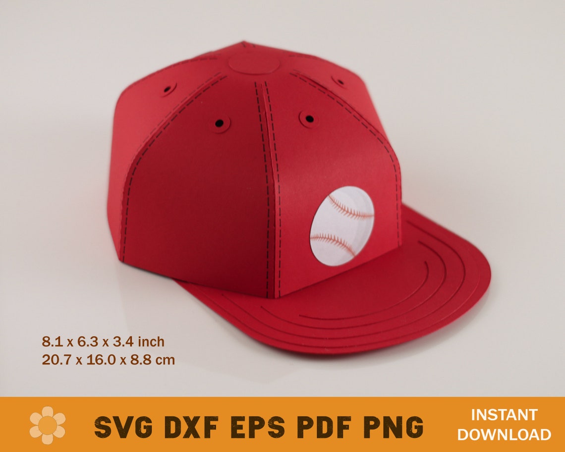 Baseball Cap Box SVG Template Baseball Hat Box SVG Favor Box - Etsy UK