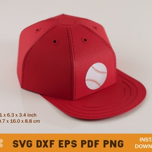 Baseball Cap Box SVG Template Baseball Hat Box SVG Favor Box - Etsy UK