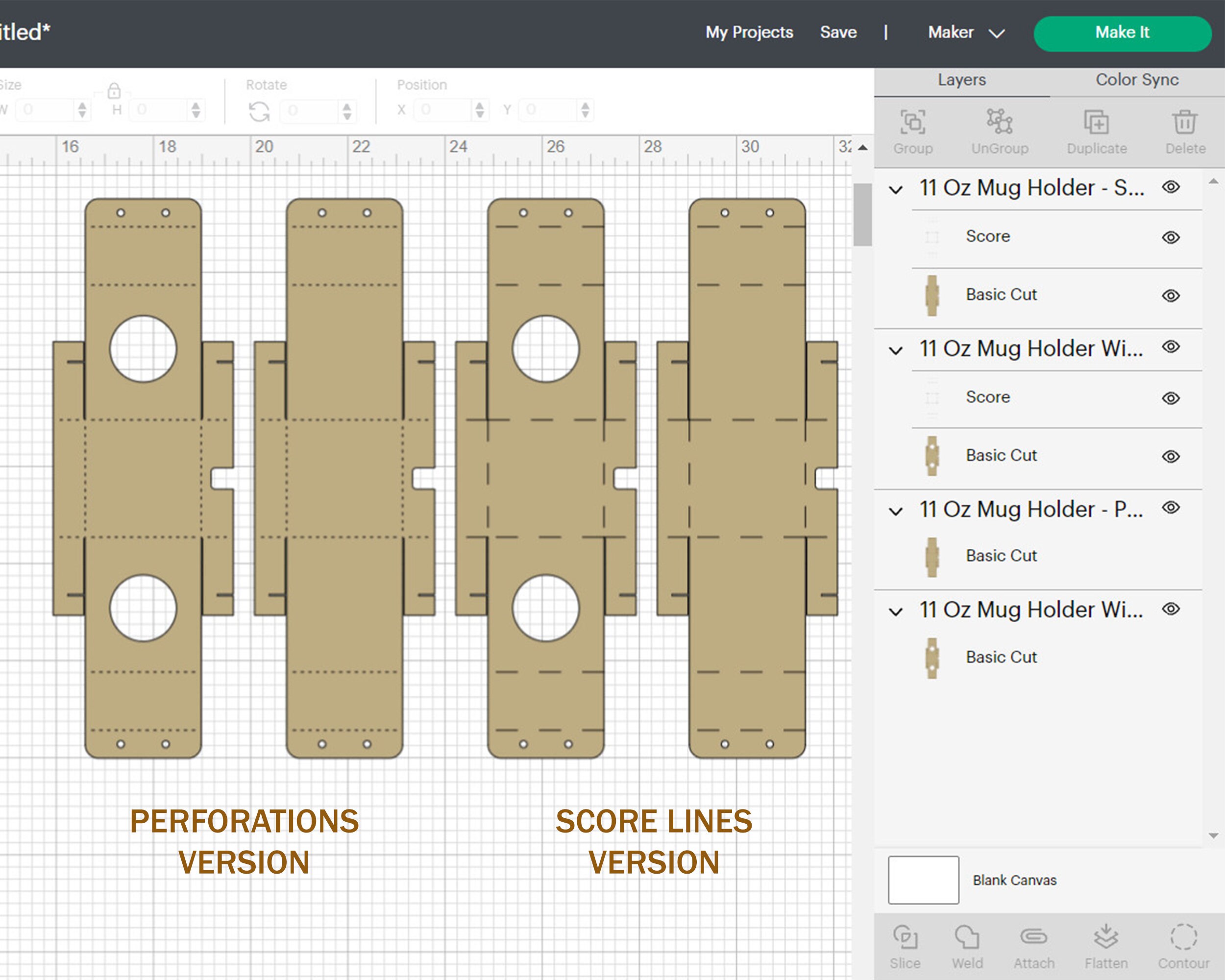 11oz Mug Holder SVG Template Mug Box SVG Cricut Cut Files - Etsy Australia