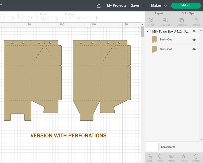 Milk Favor Box SVG Milk Box Template Favor Box SVG Cricut - Etsy