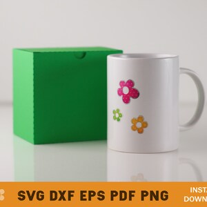 15oz Mug Box SVG Template Mug Box SVG Mug Box DXF Cricut - Etsy