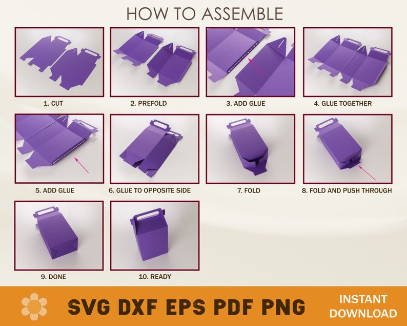 Tall Gable Box SVG Template Gable Box Template Favor Box - Etsy