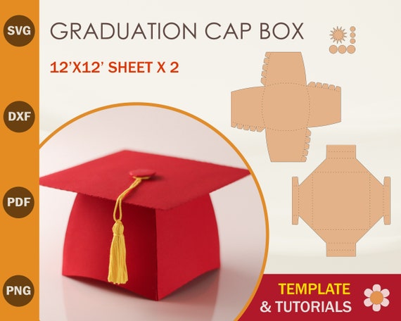 Graduation Cap Box Printable Template Graduation