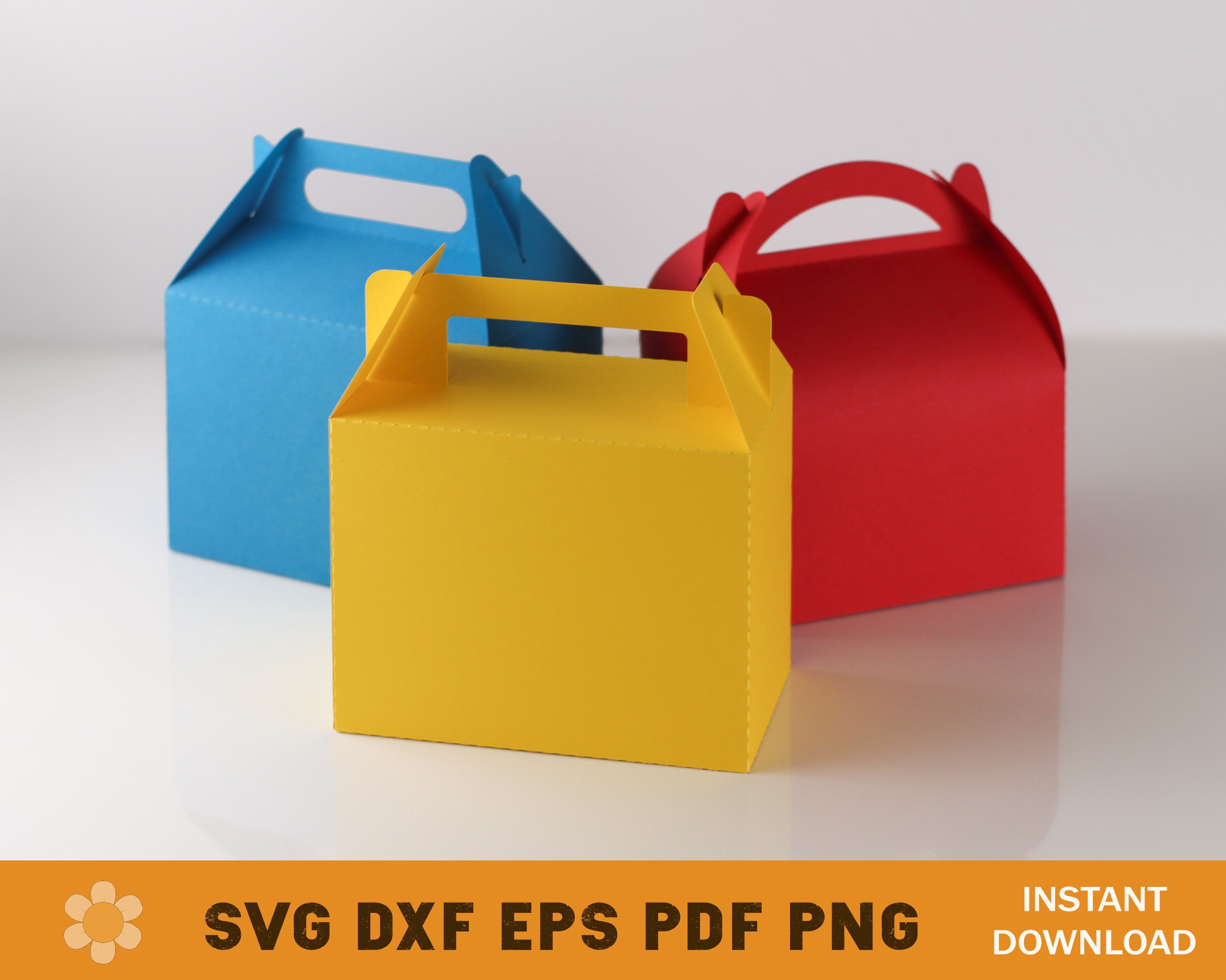 Gable Box Template Bundle Gable Box SVG Box With Handle SVG - Etsy UK