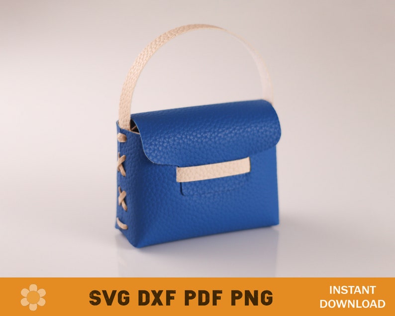 Faux Leather Mini Purse SVG Template: DIY Craft, Cricut, Silhouette Cut ...