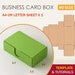 Business Card Box With Window SVG Template, Business Card Dispenser ...
