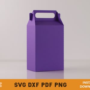 Tall Gable Box SVG Template, Gable Box Template, Favor Box, Cricut Cut ...