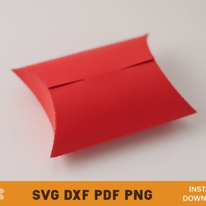 Pillow Box Template, Pillow Box SVG, Gift Box Template, Box Template ...