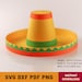 Paper Sombrero Hat SVG Template, Cricut, Silhouette Cut Files - Etsy