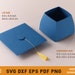 Graduation Cap Box SVG Template, Graduation Hat Template, Cricut Cut ...