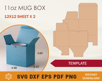 Mini Toolbox SVG Template Gift Box Template Favor (Download Now) - Etsy