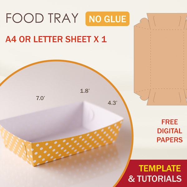 Paper Food Tray - Etsy