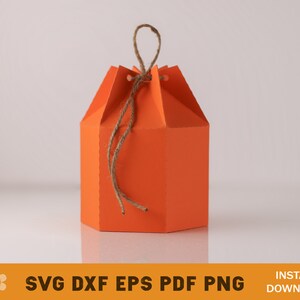 Lantern Favor Box SVG Template Hexagon Box SVG Template - Etsy