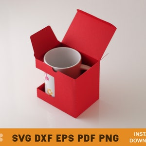 15oz Mug Box SVG Template With Window Mug Box SVG Mug Box - Etsy