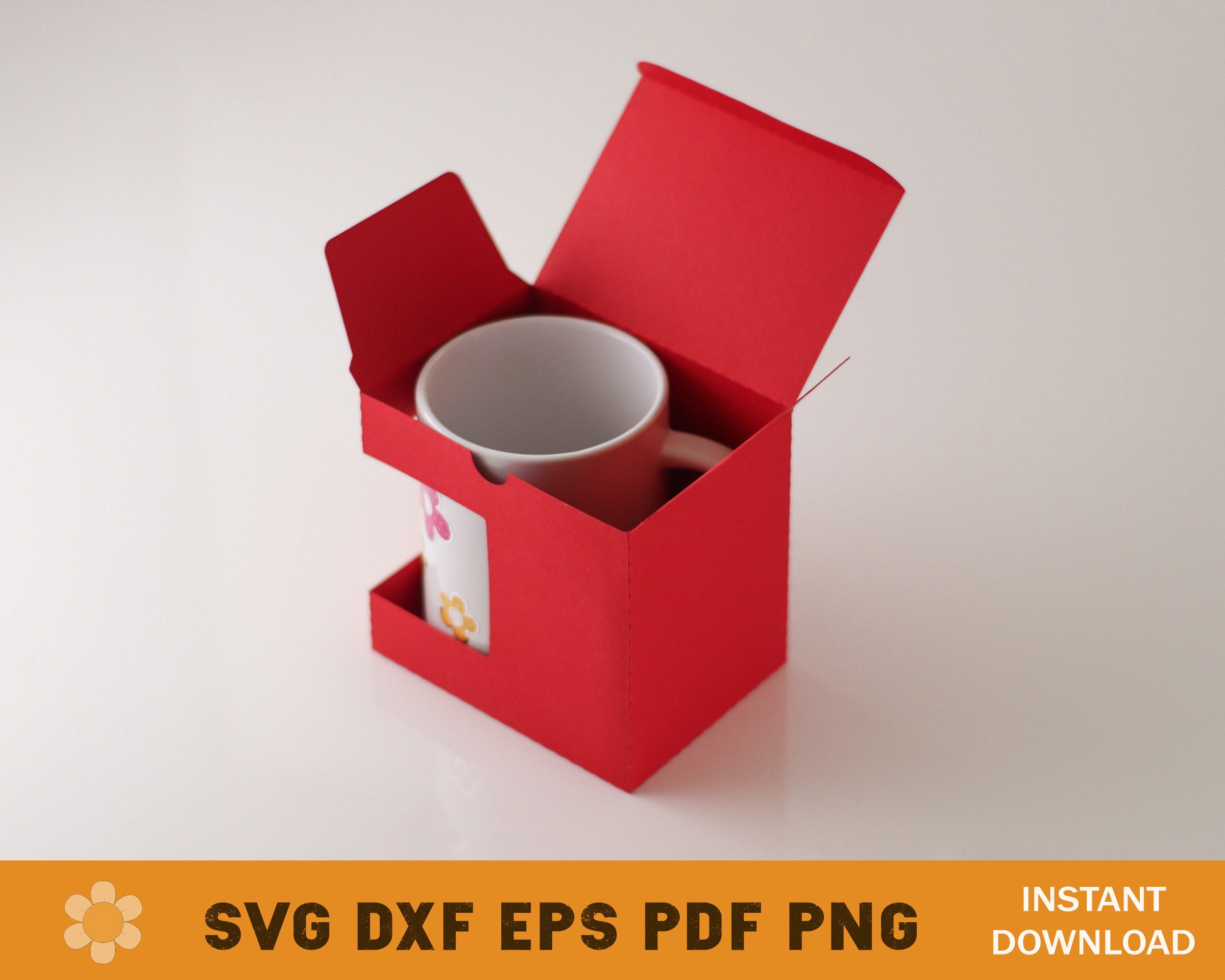15oz Mug Box SVG Template With Window Mug Box SVG Mug Box - Etsy Australia