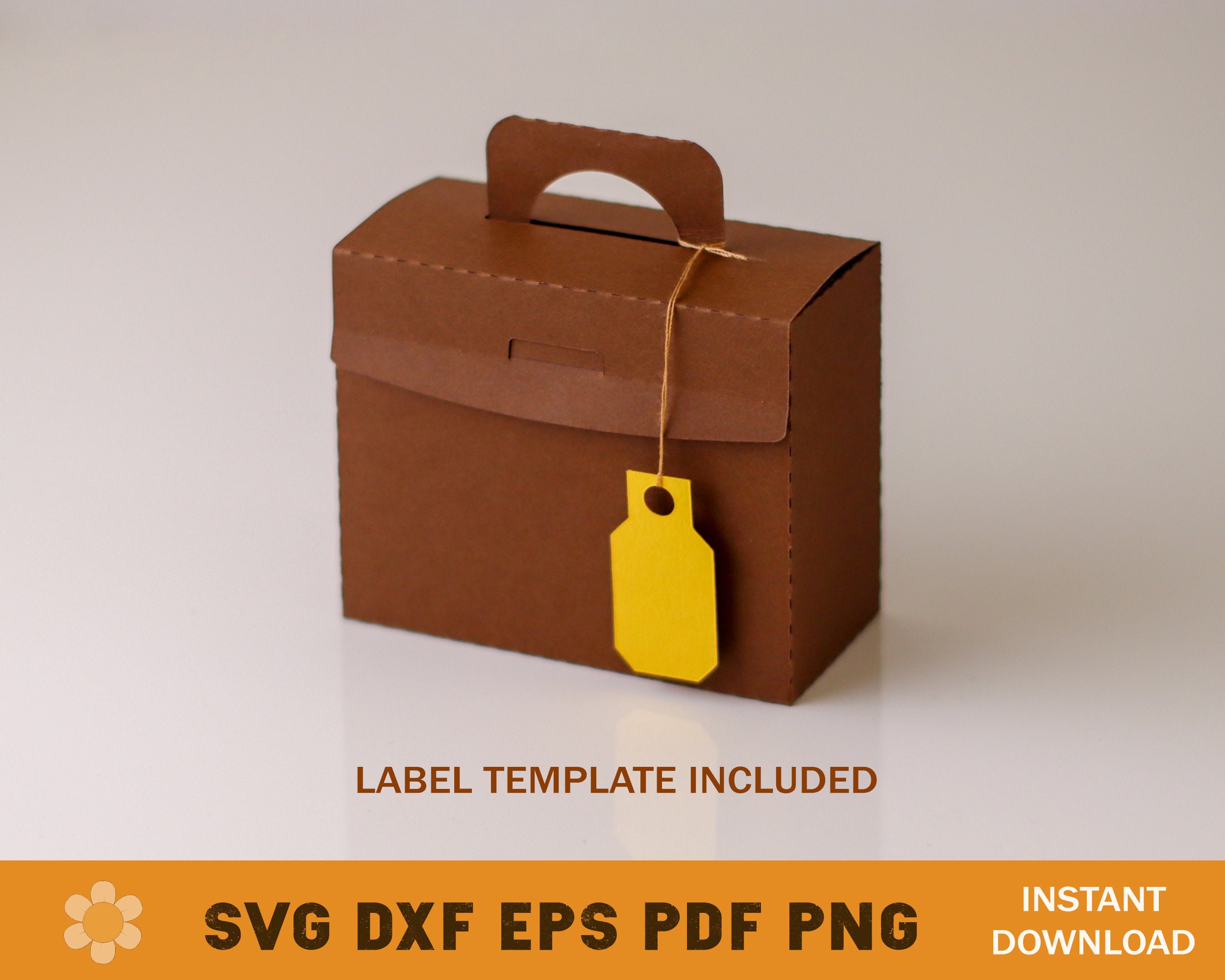 Suitcase Box SVG Template Briefcase Box Template Gift Box - Etsy