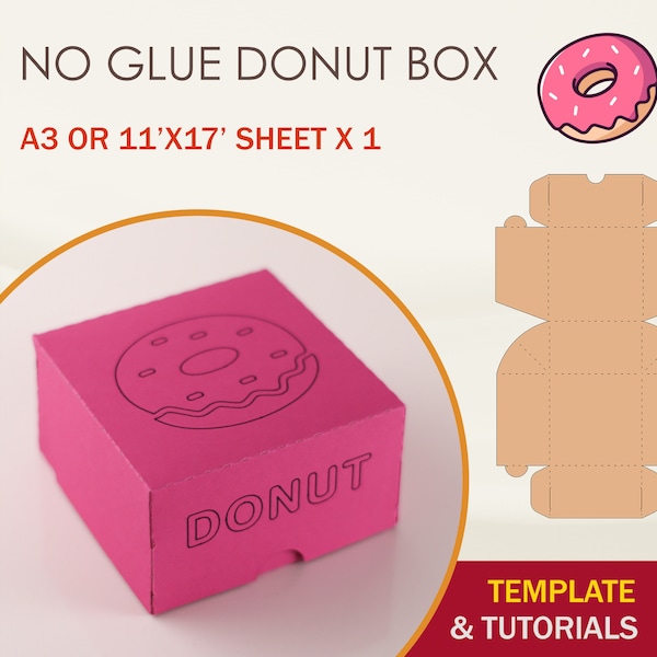 Donut Box - Etsy